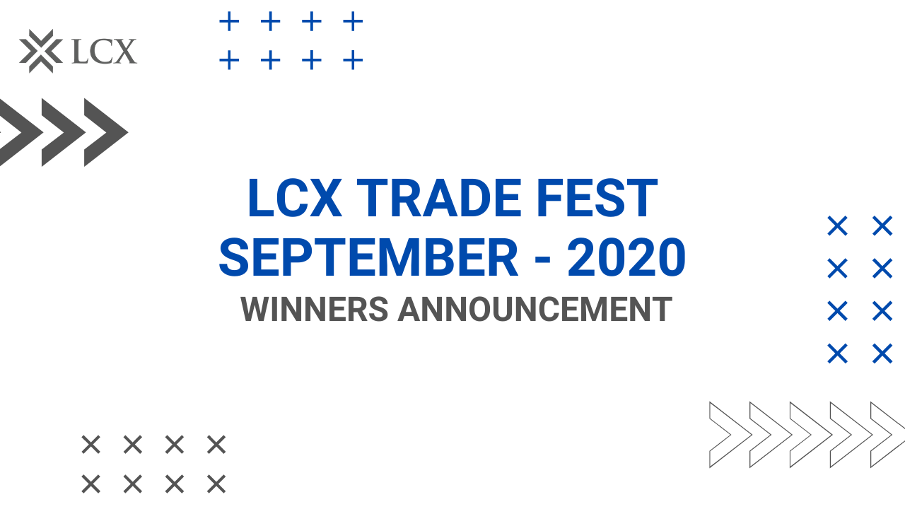 Winners Announcement of LCX’s Trade Fest – September 2020 - LCX