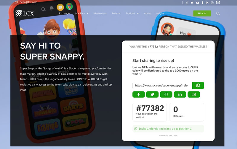 Super Snappy and SUPR coin - Exclusive at LCX